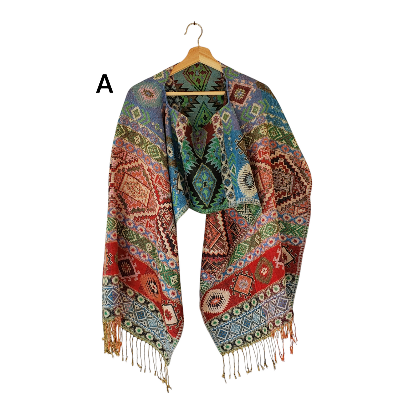 Mexican Poncho Scarf Cape Mexican Shawl Oaxaca Handwoven – The Little ...