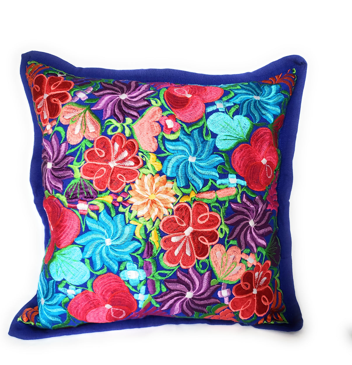 Mexican Pillow Cover Oaxaca Handmade Embroidered Decorative Pillow Cas ...