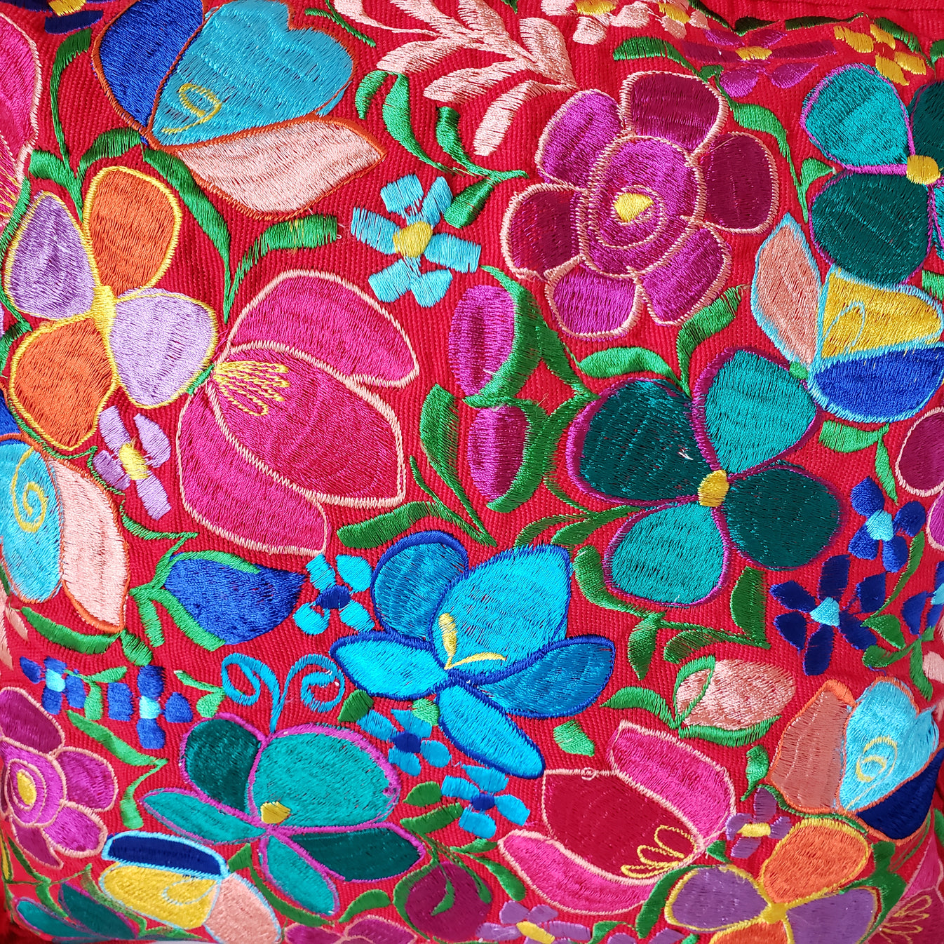 Mexican Pillow Cover Oaxaca Handmade Embroidered Decorative Pillow Cas ...