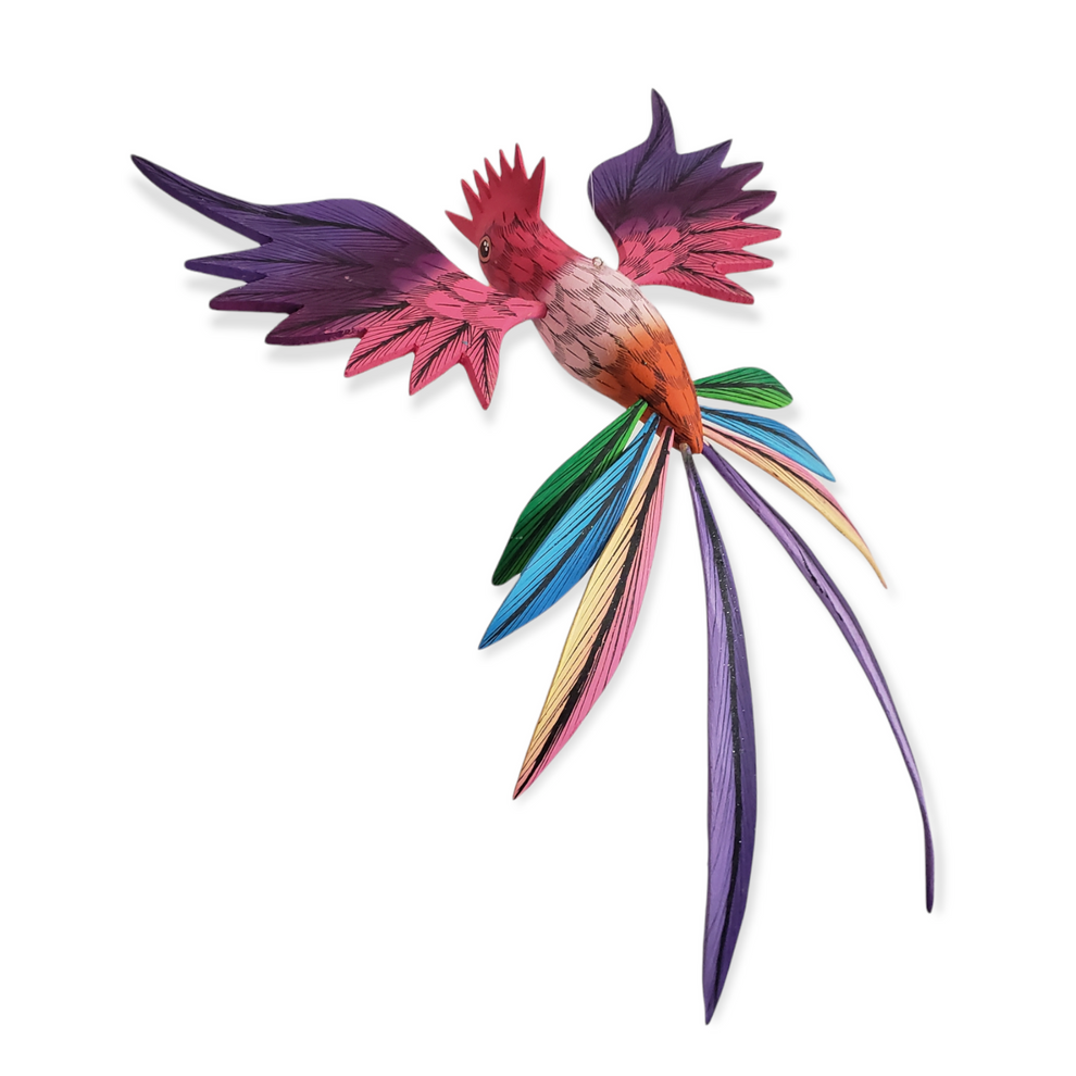 Colorful Quetzal Alebrije Wood Carving Oaxacan Folk Art – The Little Pueblo
