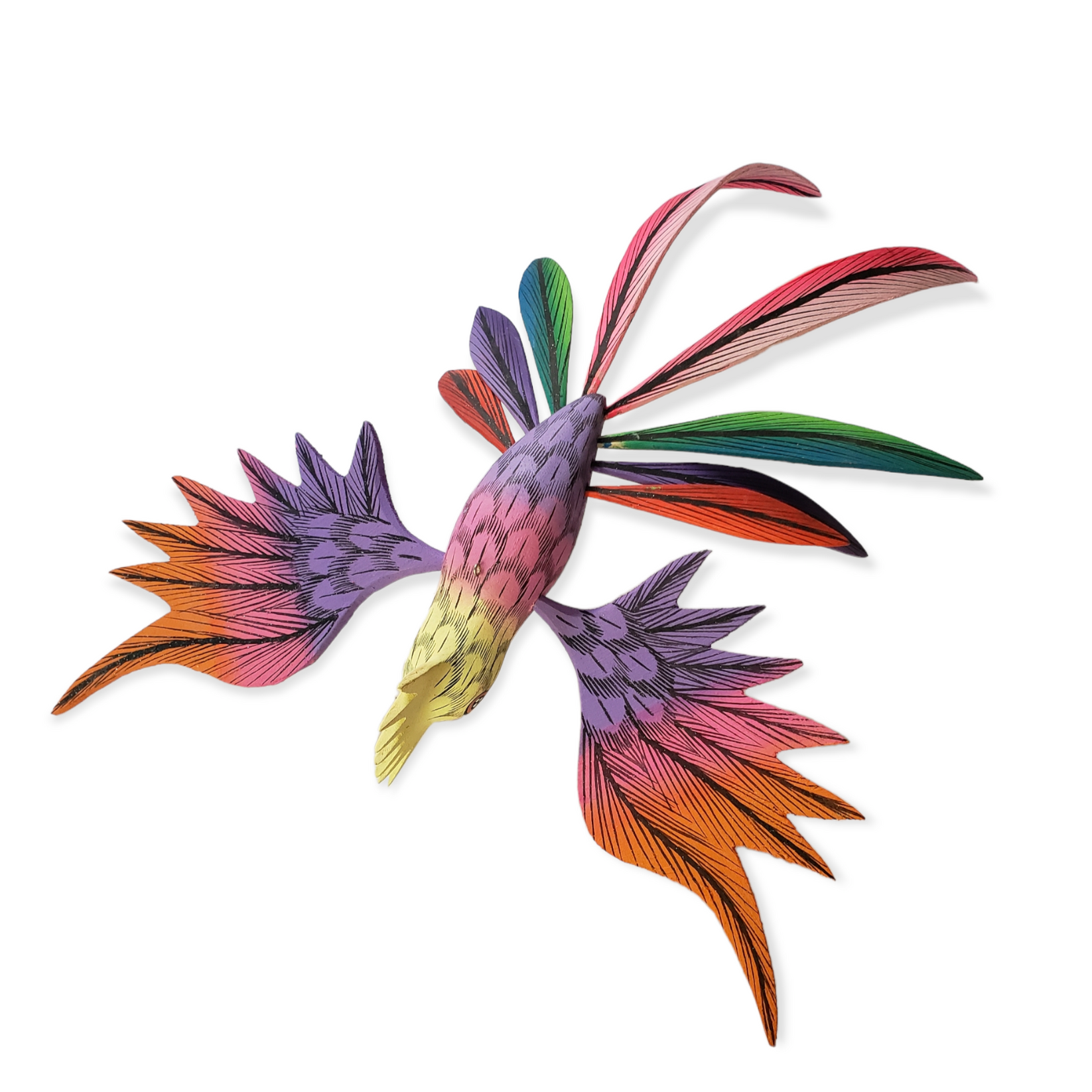 Colorful Quetzal Alebrije Wood Carving Oaxacan Folk Art – The Little Pueblo