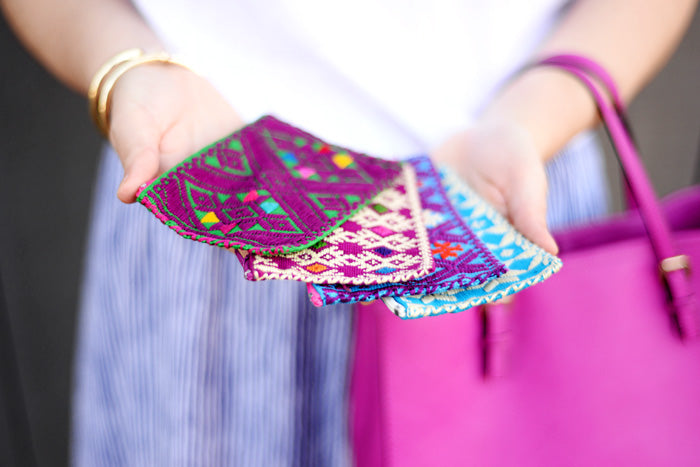 Embroidered Mexican Coin Purse - handmade in Chiapas – The Little Pueblo