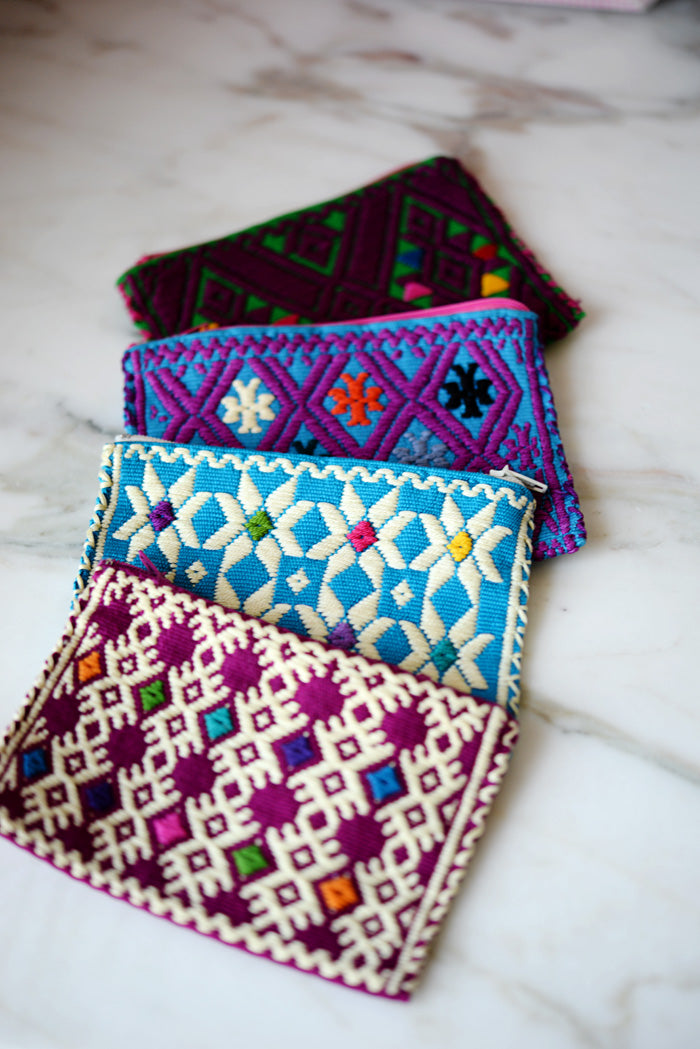 Embroidered Mexican Coin Purse - handmade in Chiapas – The Little Pueblo