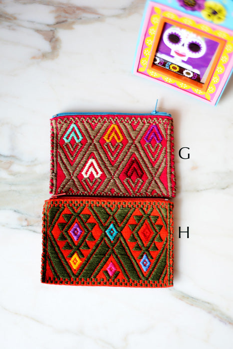 Embroidered Mexican Coin Purse - handmade in Chiapas – The Little Pueblo