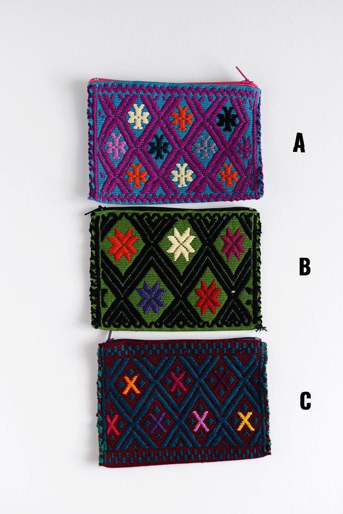 Embroidered Mexican Coin Purse - handmade in Chiapas – The Little Pueblo