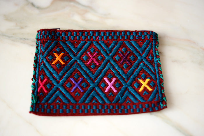 Embroidered Mexican Coin Purse - handmade in Chiapas – The Little Pueblo