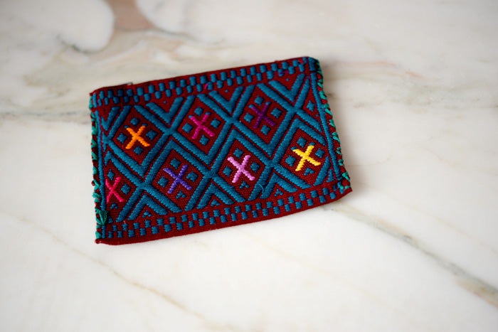 Embroidered Mexican Coin Purse - handmade in Chiapas – The Little Pueblo