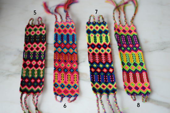 Embroidered Woven Mexican Friendship Bracelets - Small – The Little Pueblo